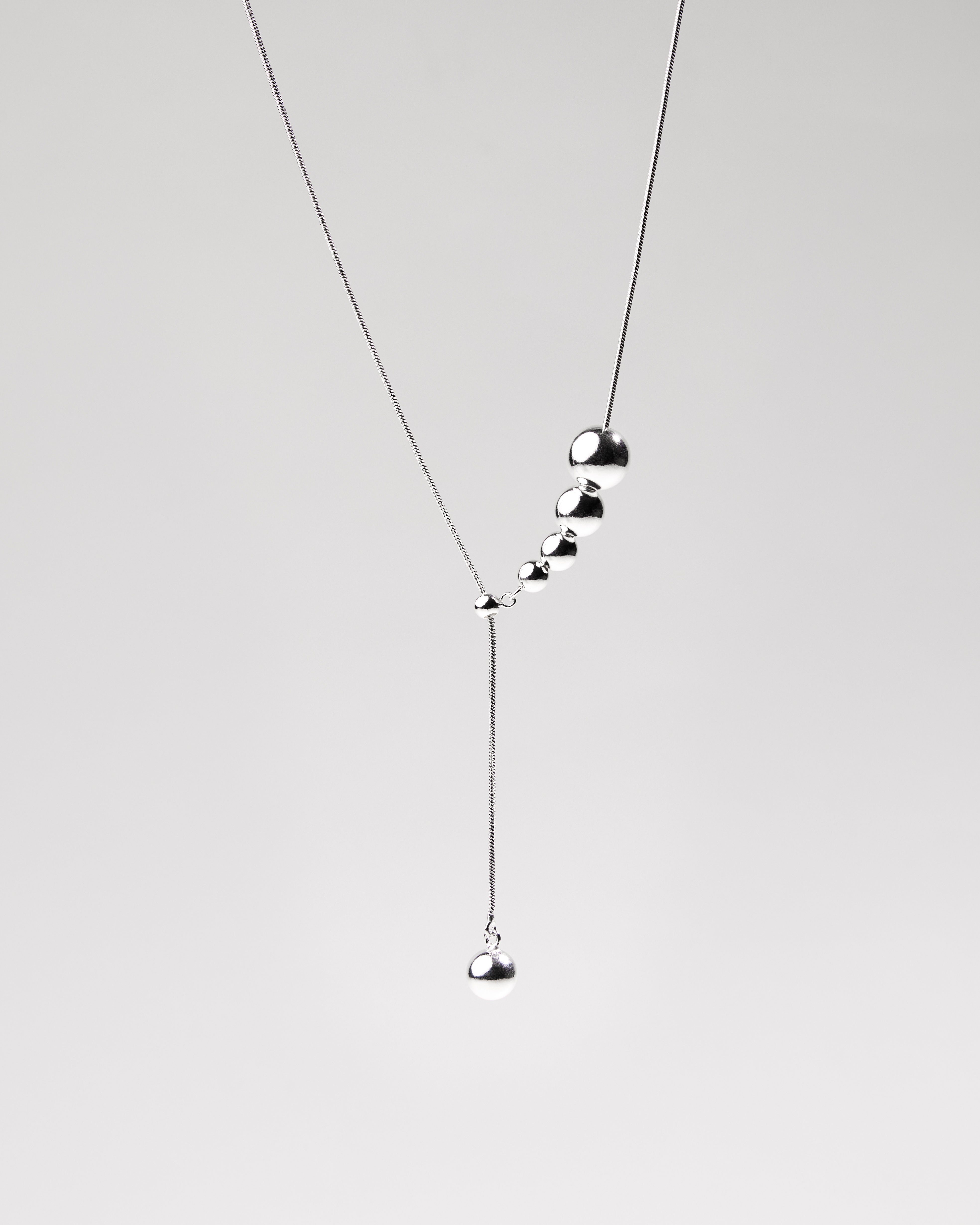 Silver Bead Necklace – Eniwill